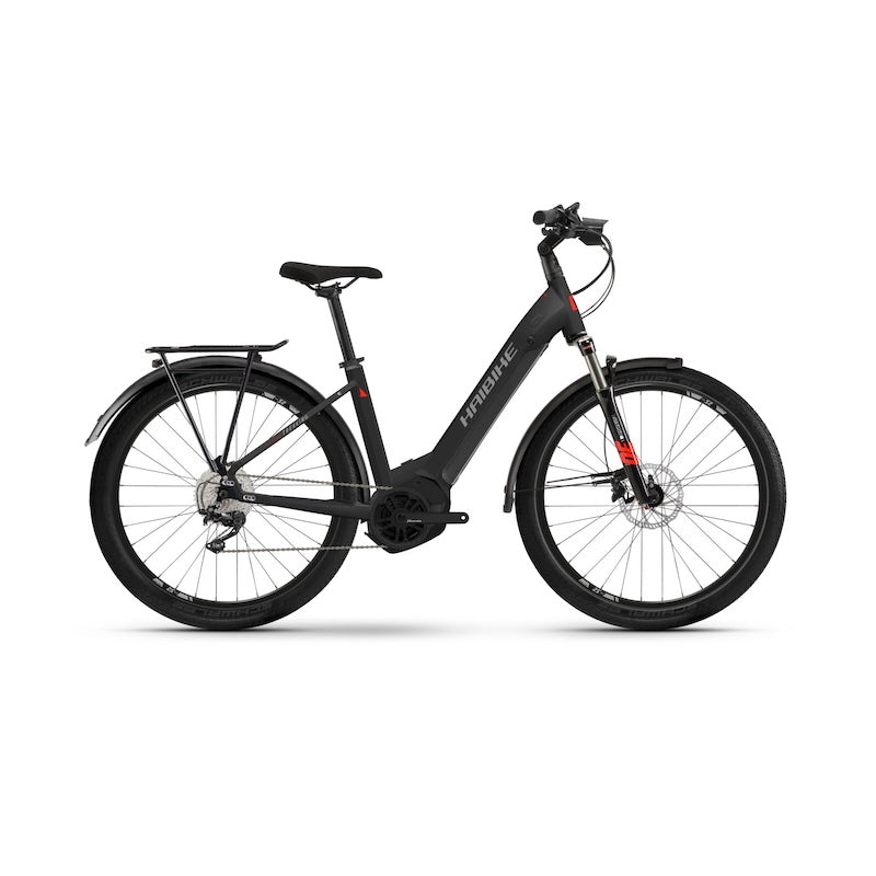 Haibike TREKKING 6 LOW Black - Red – EpassiBIKE